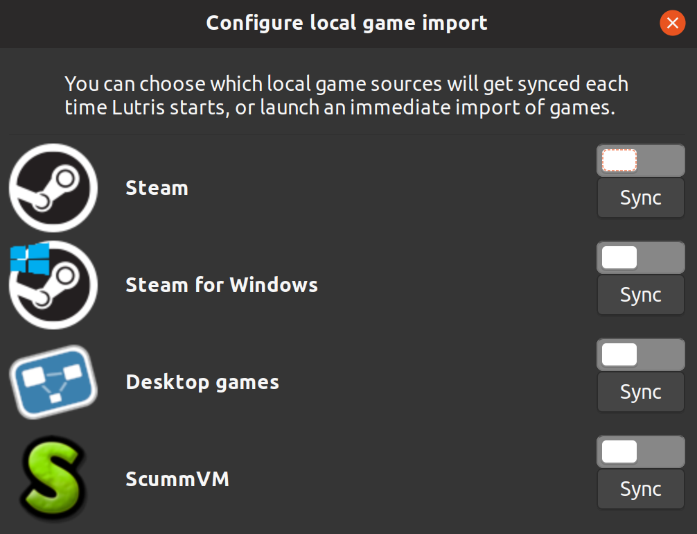 Watching Steam folder when sync configuration disabled · Issue #1355 · lutris/lutris · GitHub