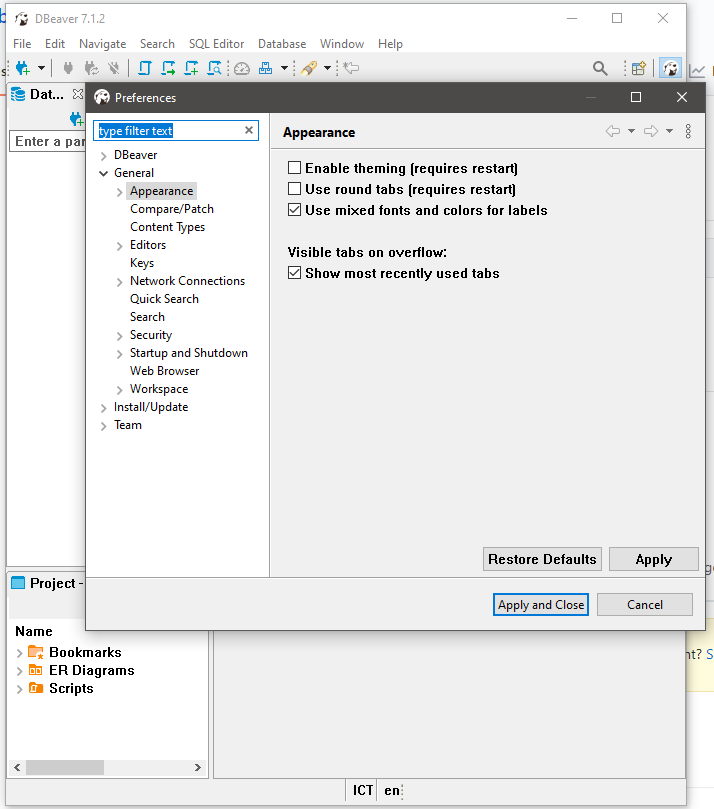 Dark theme glitchy font · Issue #8269 · dbeaver/dbeaver · GitHub