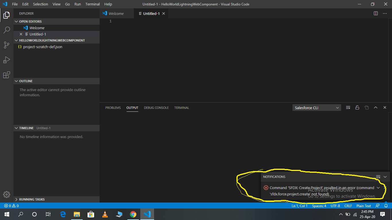 command 'sfdx.force.project.create' not found · Issue #1670 · forcedotcom/salesforcedx-vscode ...