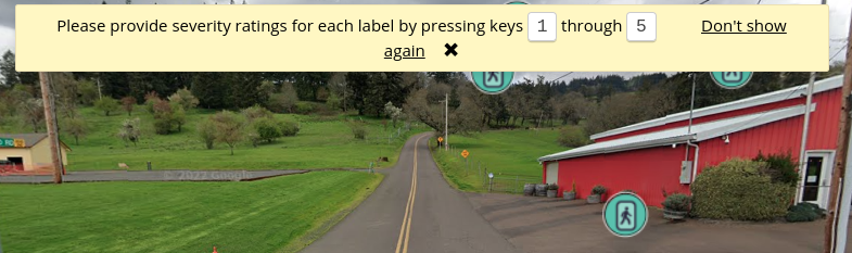 User is reminded to rate severity for label types where that isn't ...