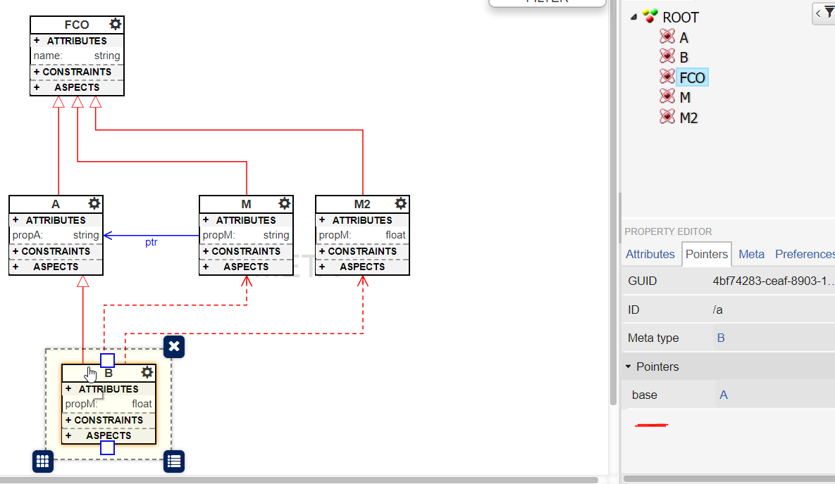 Property Editor does not display mixed in pointer definitions · Issue #1509 · webgme/webgme · GitHub