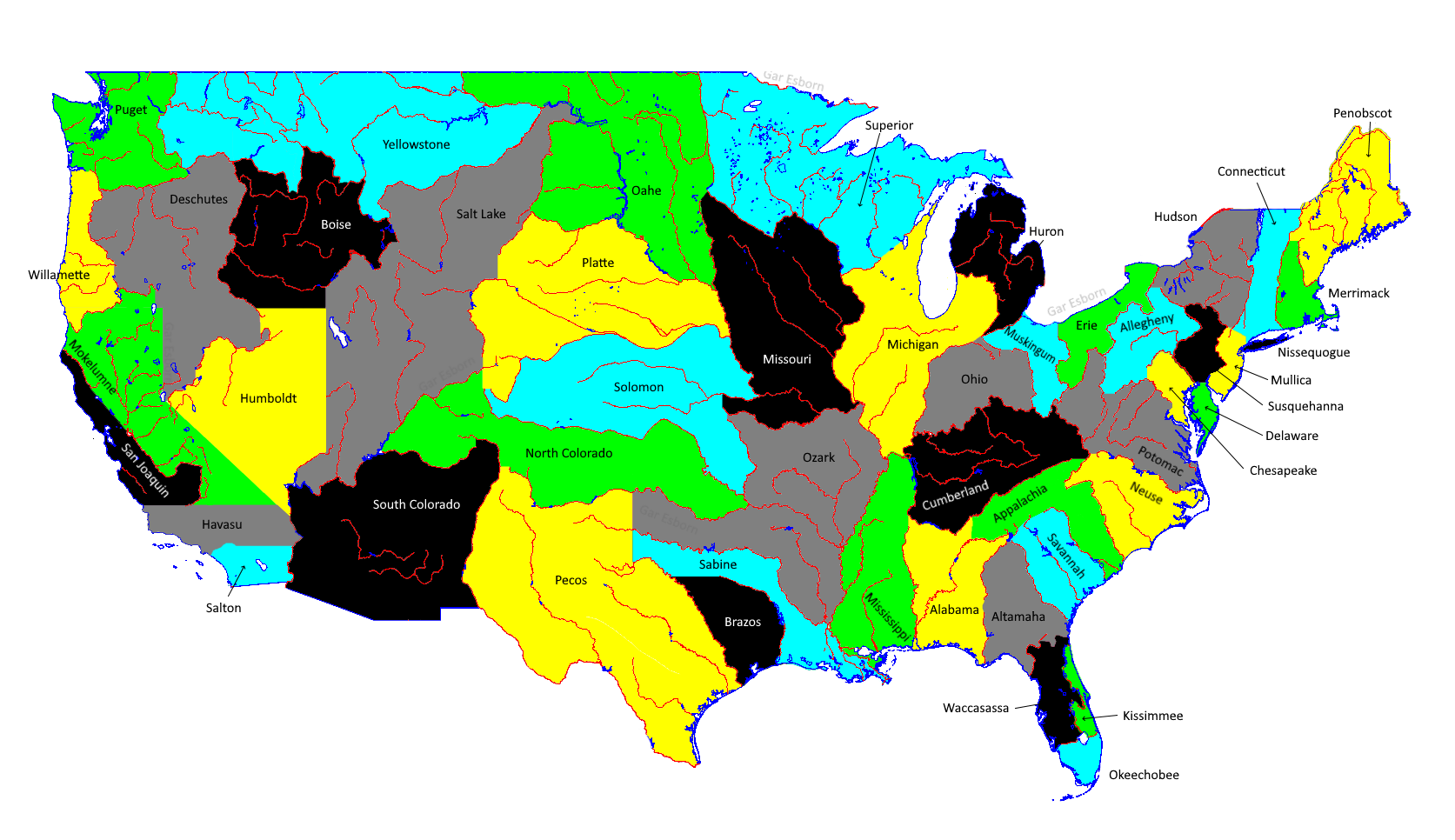 GitHub - garesborn/River_Borders: An exploration of US state borders as ...
