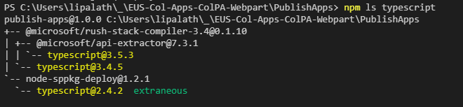 Upgrade Typescript Package From 345 To 353 · Issue 4430 · Sharepointsp Dev Docs · Github