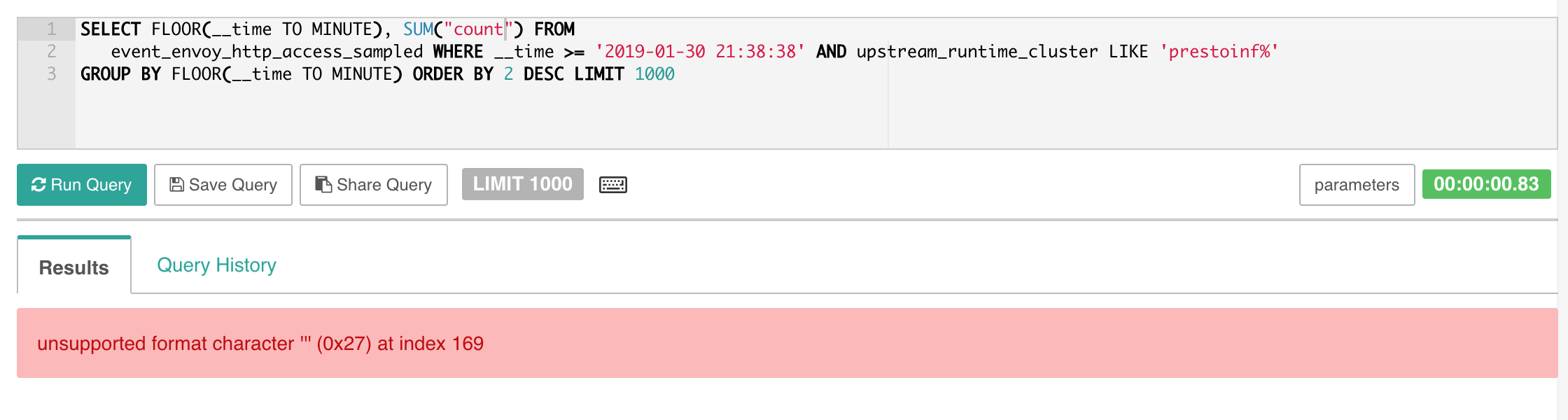 Unable to use wildcard in SQL Lab · Issue #2061 · apache/superset · GitHub