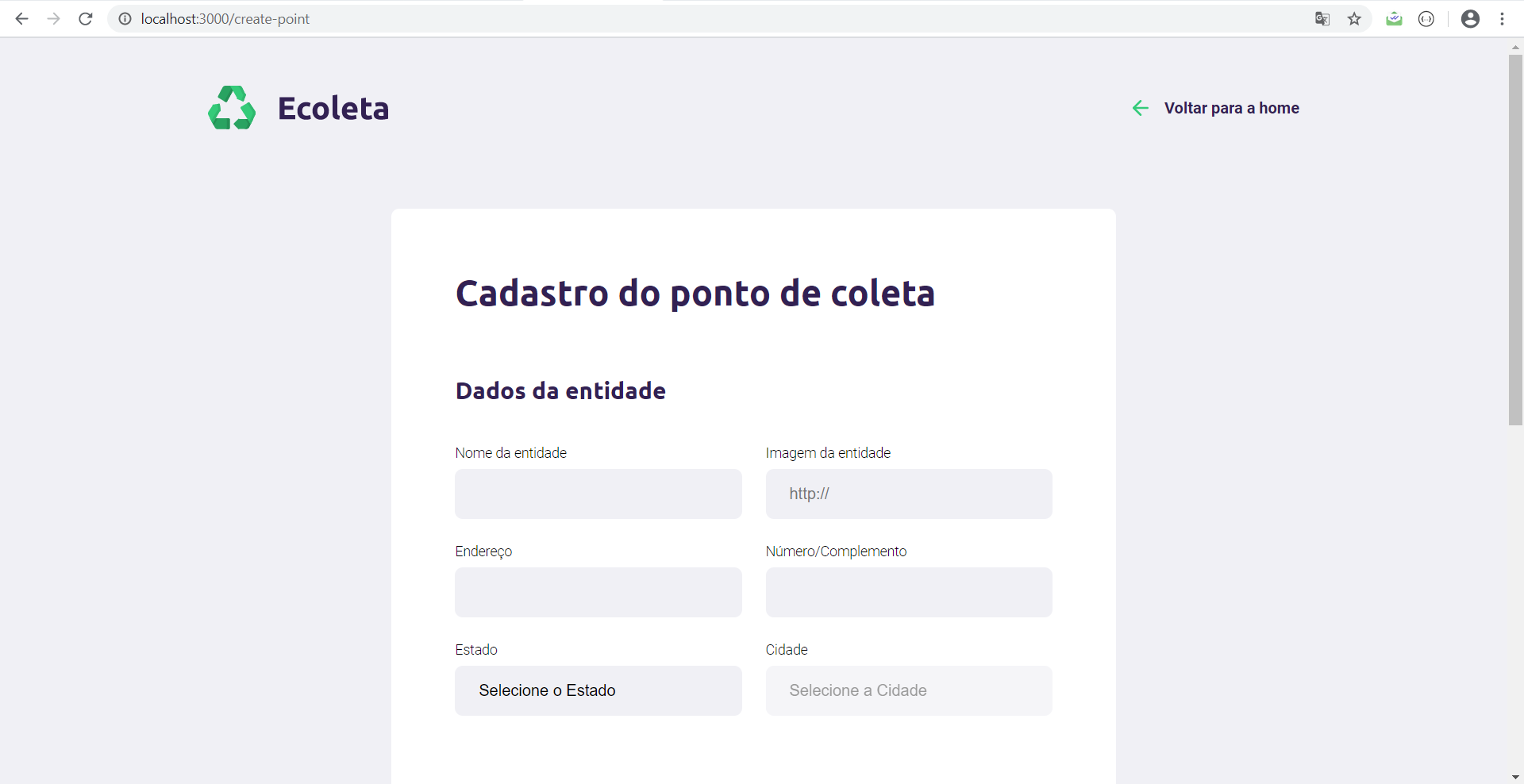 GitHub - MauricePS/Ecoleta: Projeto criando durante a NextLevelWeek