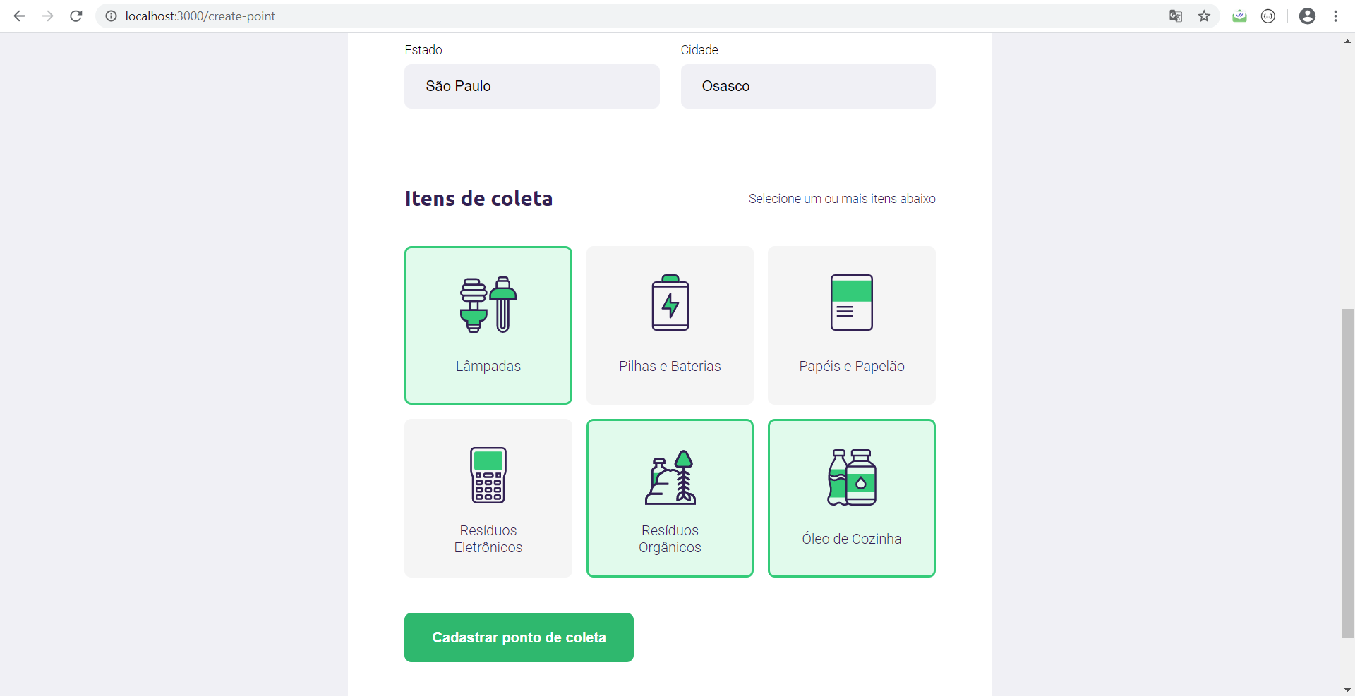 GitHub - MauricePS/Ecoleta: Projeto criando durante a NextLevelWeek
