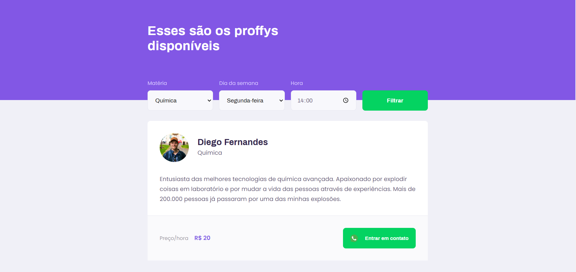 GitHub - MauricePS/Proffy: Projeto Desenvolvido na Next Level Week 2.0