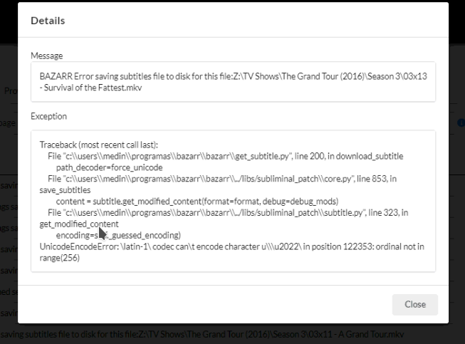 Error renaming some subtitles (Spanish) · Issue #529 · morpheus65535/bazarr · GitHub