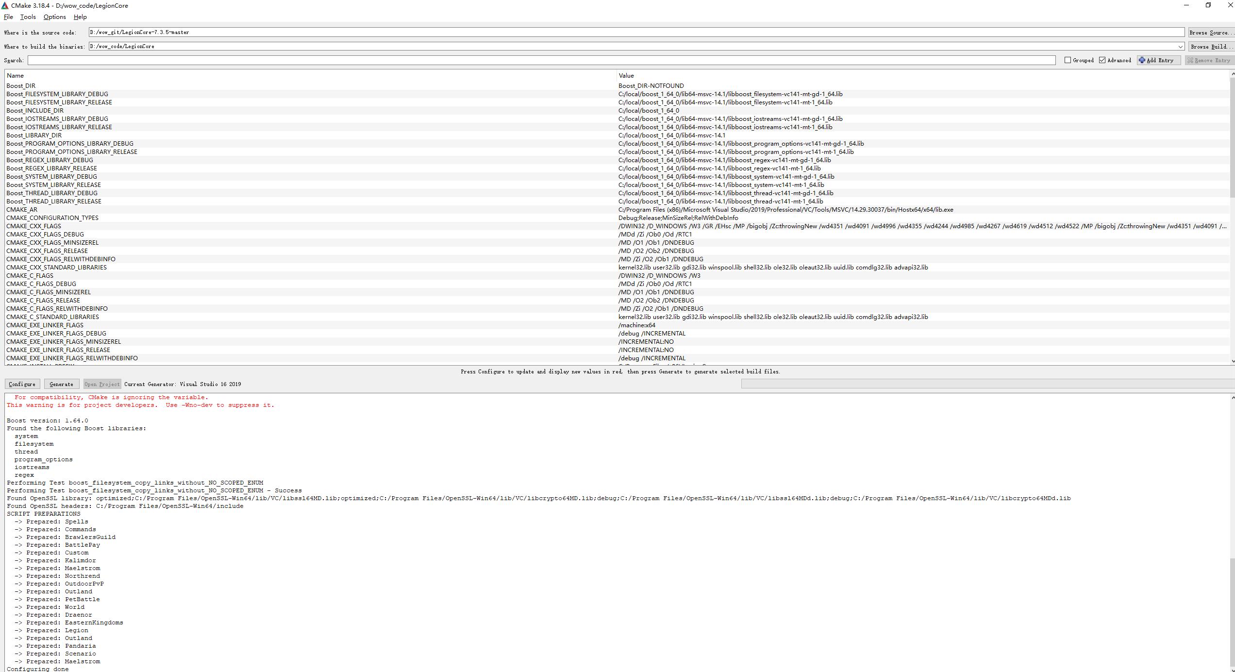 VS2019 Compile Error · Issue #138 · dufernst/LegionCore-7.3.5 · GitHub