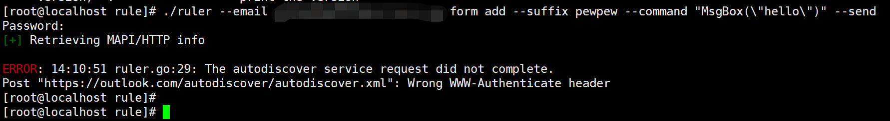 The autodiscover service request did not complete. · Issue #134 · sensepost/ruler · GitHub