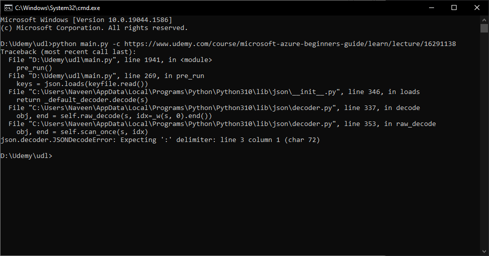 [Bug]: unable to start download · Issue #121 · Puyodead1/udemy-downloader · GitHub