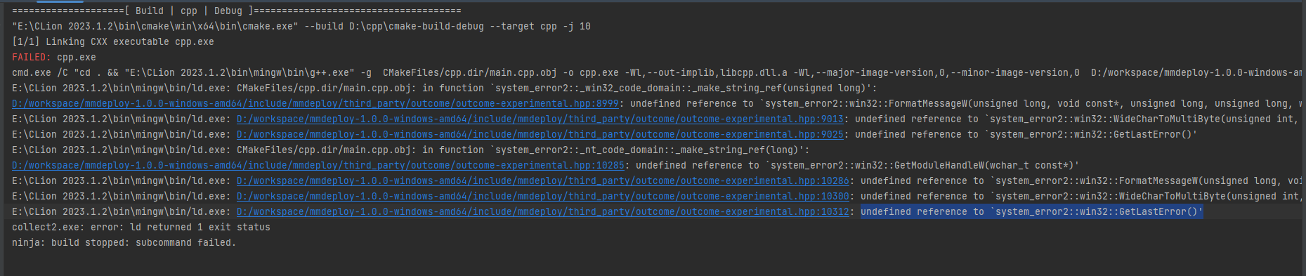 [bug] The Complie The Demo Of C · Issue 2067 · Open Mmlab Mmdeploy · Github