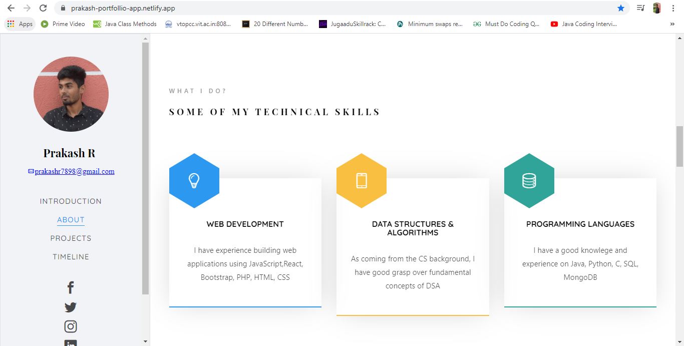 GitHub - rprakash78/MyPortfollio-Application: I built my personal portfolio of my profile using ...