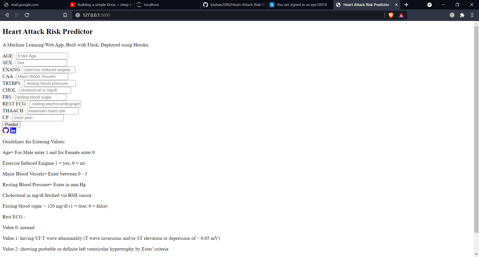 GitHub - kashan2000/Heart-Attack-Risk-Predictor