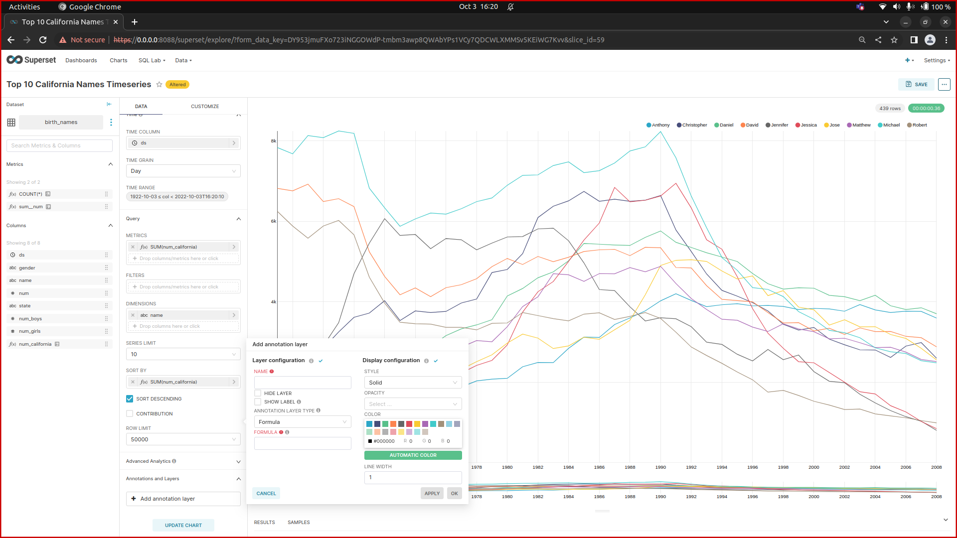 Line Chart Annotations Dont Load On Time Series Line Charts · Issue 21694 · Apachesuperset 