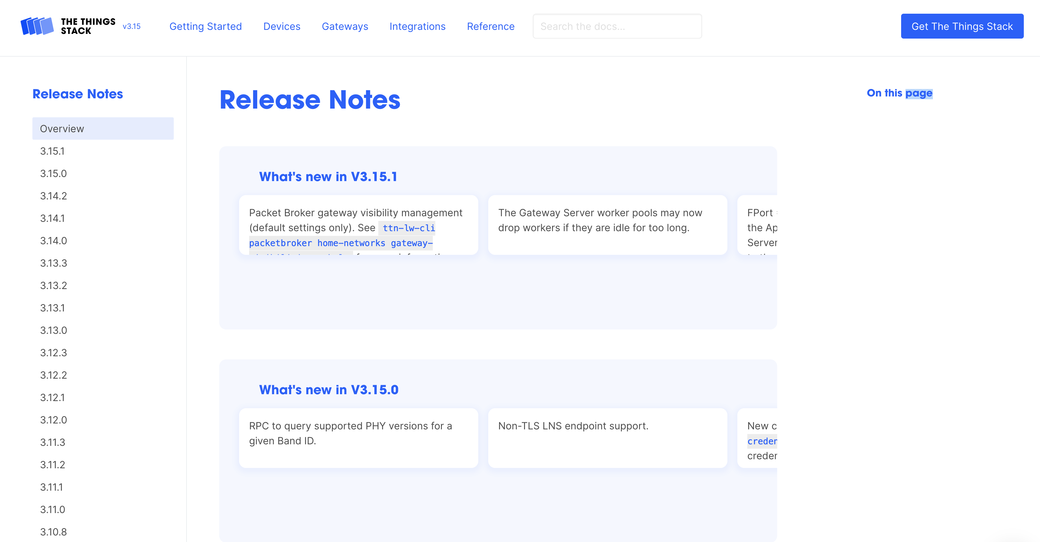 What's new page needs improvements · Issue #628 · TheThingsIndustries/lorawan-stack-docs · GitHub