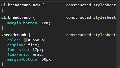 editing a page creates constructed stylesheet and cannot access user ...