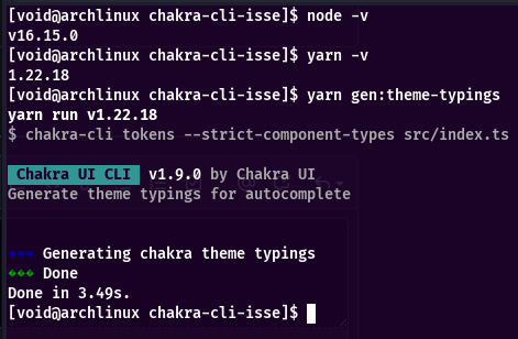 CLI gets stuck after generating tokens · Issue #6177 · chakra-ui/chakra-ui · GitHub