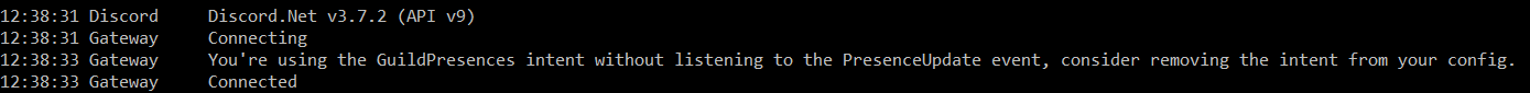[Bug]: Unused GuildPresences intent warning shouldn't show · Issue #2397 · discord-net/Discord ...