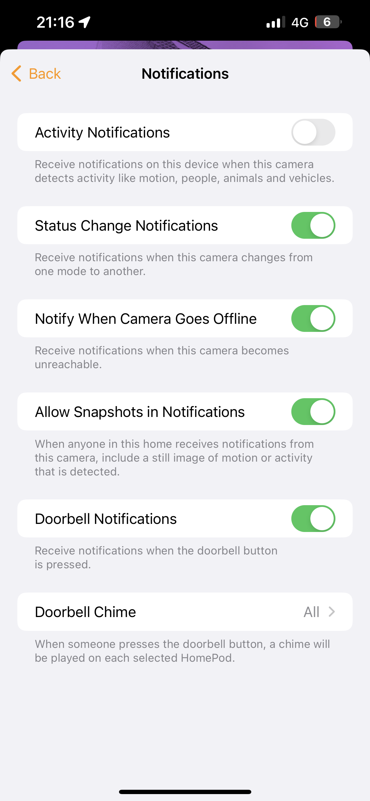 G4 doorbell no doorbell notifications on > v6.9.2 · Issue #961 · hjdhjd/homebridge-unifi-protect ...