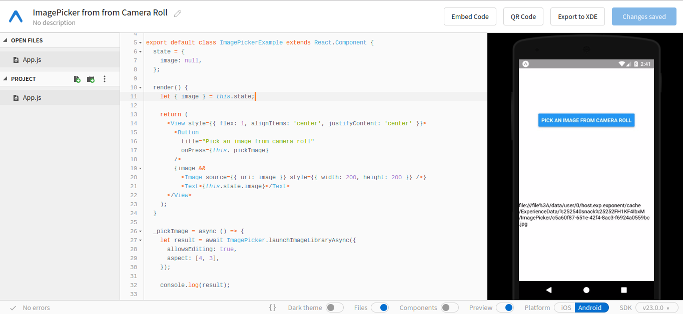 Android Imagepicker Invalid Uri · Issue 986 · Expoexpo · Github 