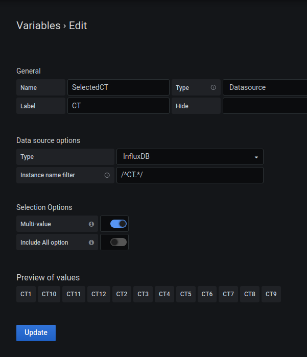 Use datasource multi-select variable in metric alias to create separate metric names · Issue ...