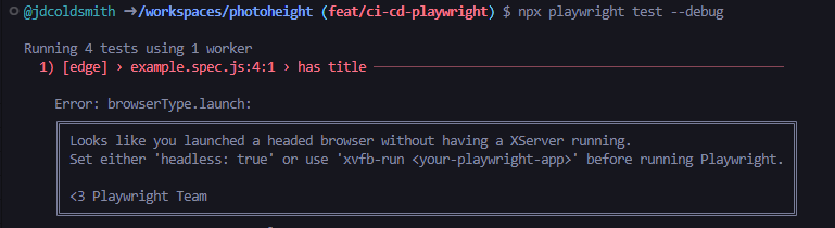 Bug Playwright In Github Codespaces Refuses To Open Browsers · Issue 22255 · Microsoft 4592