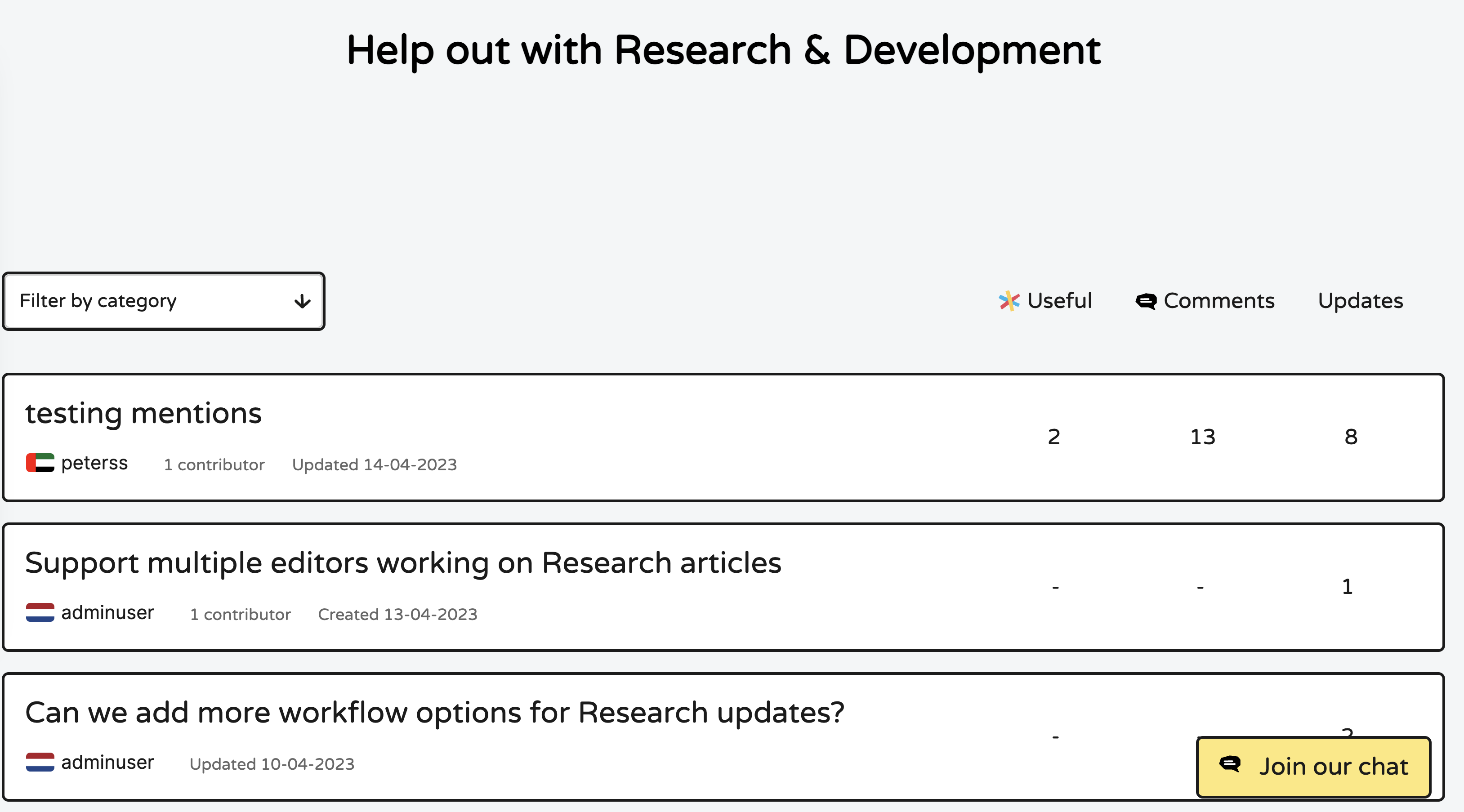 [feature request] Low visibility for creating a new research · Issue #2224 · ONEARMY/community ...
