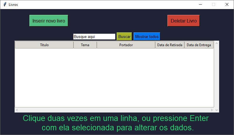 GitHub - viniciuswl/Projeto-dos-Livros: Projeto feito em Python para ...