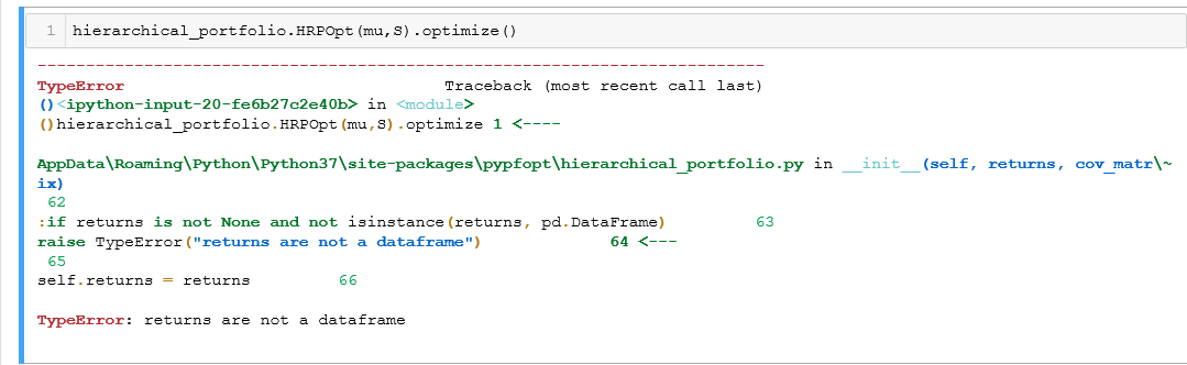 hierarchical_portfolio.HRPOpt · Issue #130 · robertmartin8/PyPortfolioOpt · GitHub