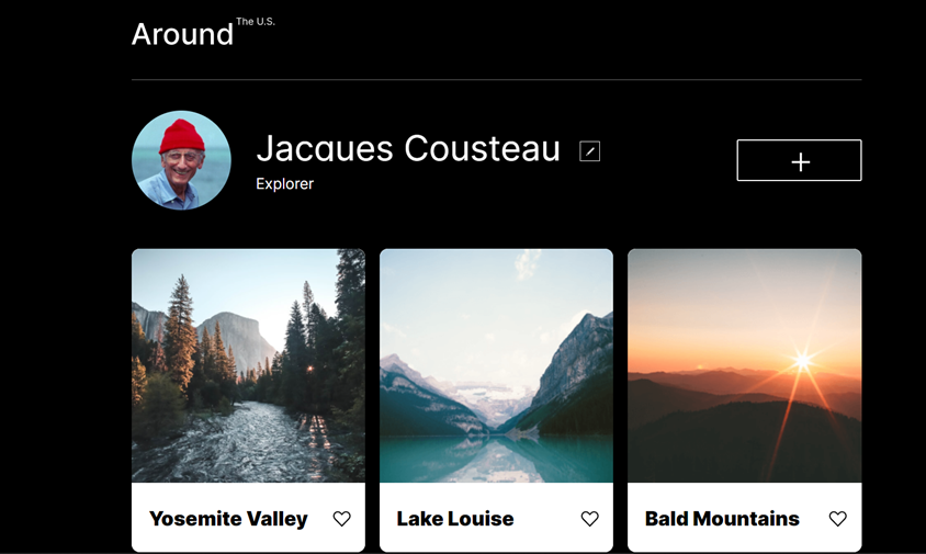 GitHub - Idan-Porat/web_project_4: Project 4: Around The U.S.