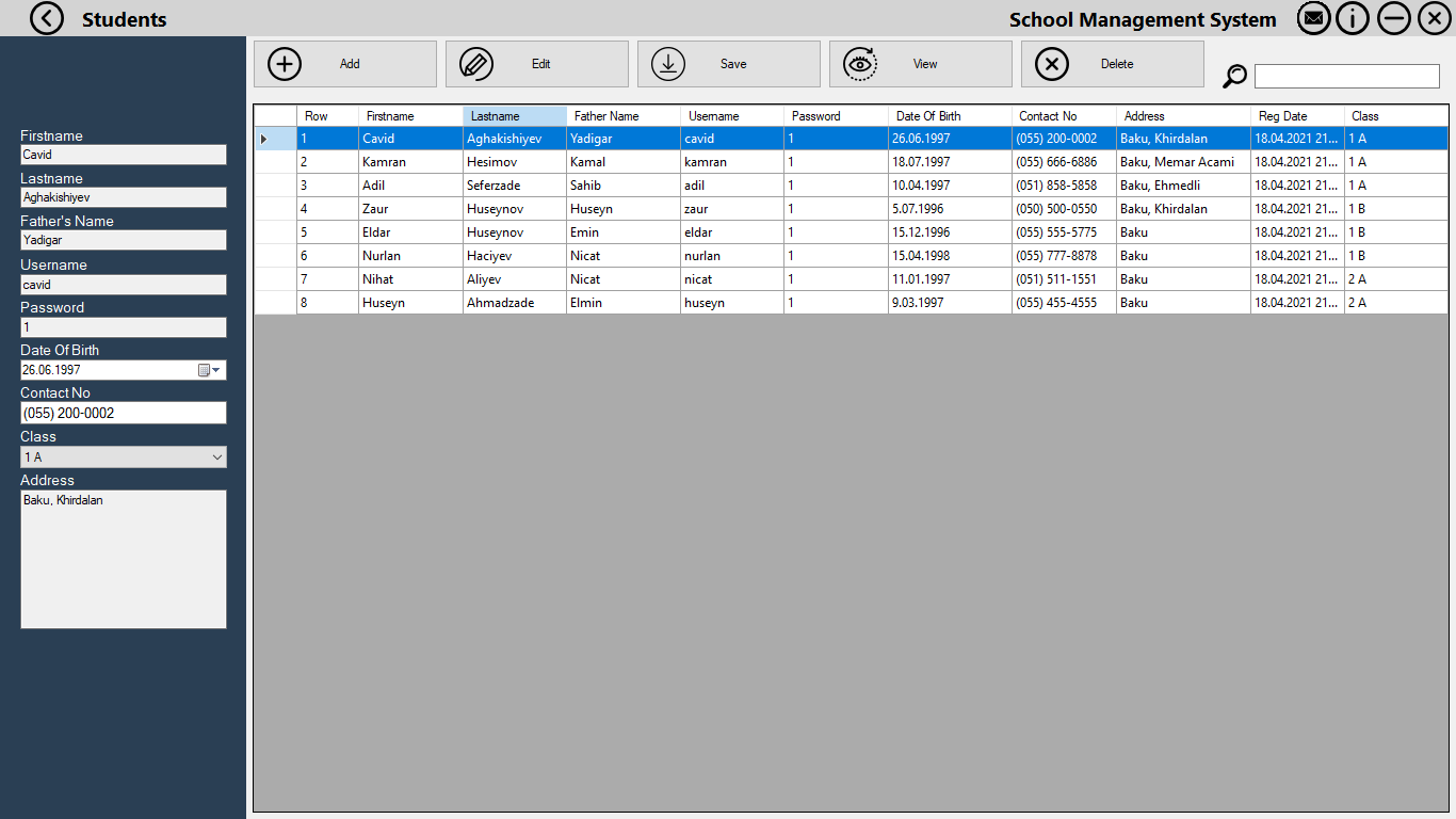 GitHub - talehorucov/SchoolManagementSystem: School Management System