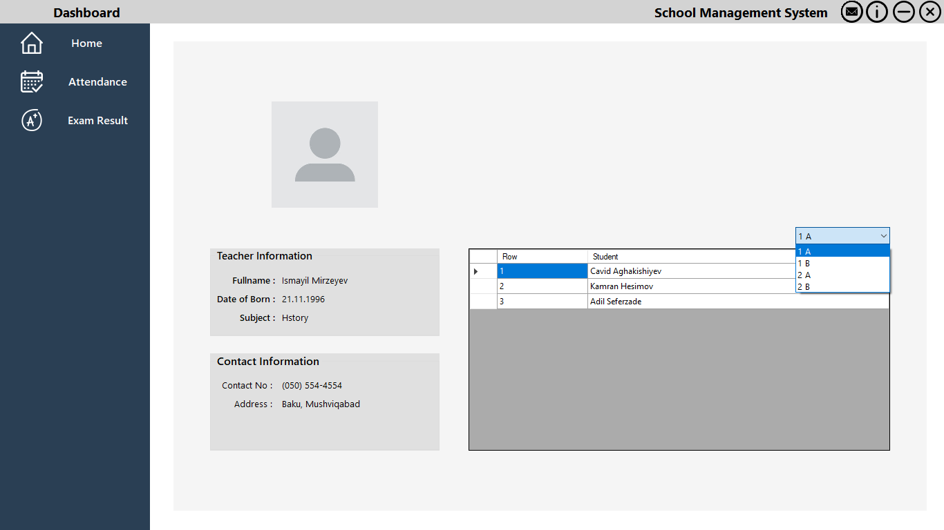 GitHub - talehorucov/SchoolManagementSystem: School Management System