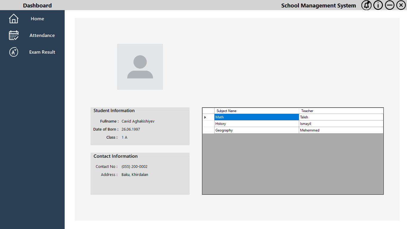 GitHub - talehorucov/SchoolManagementSystem: School Management System