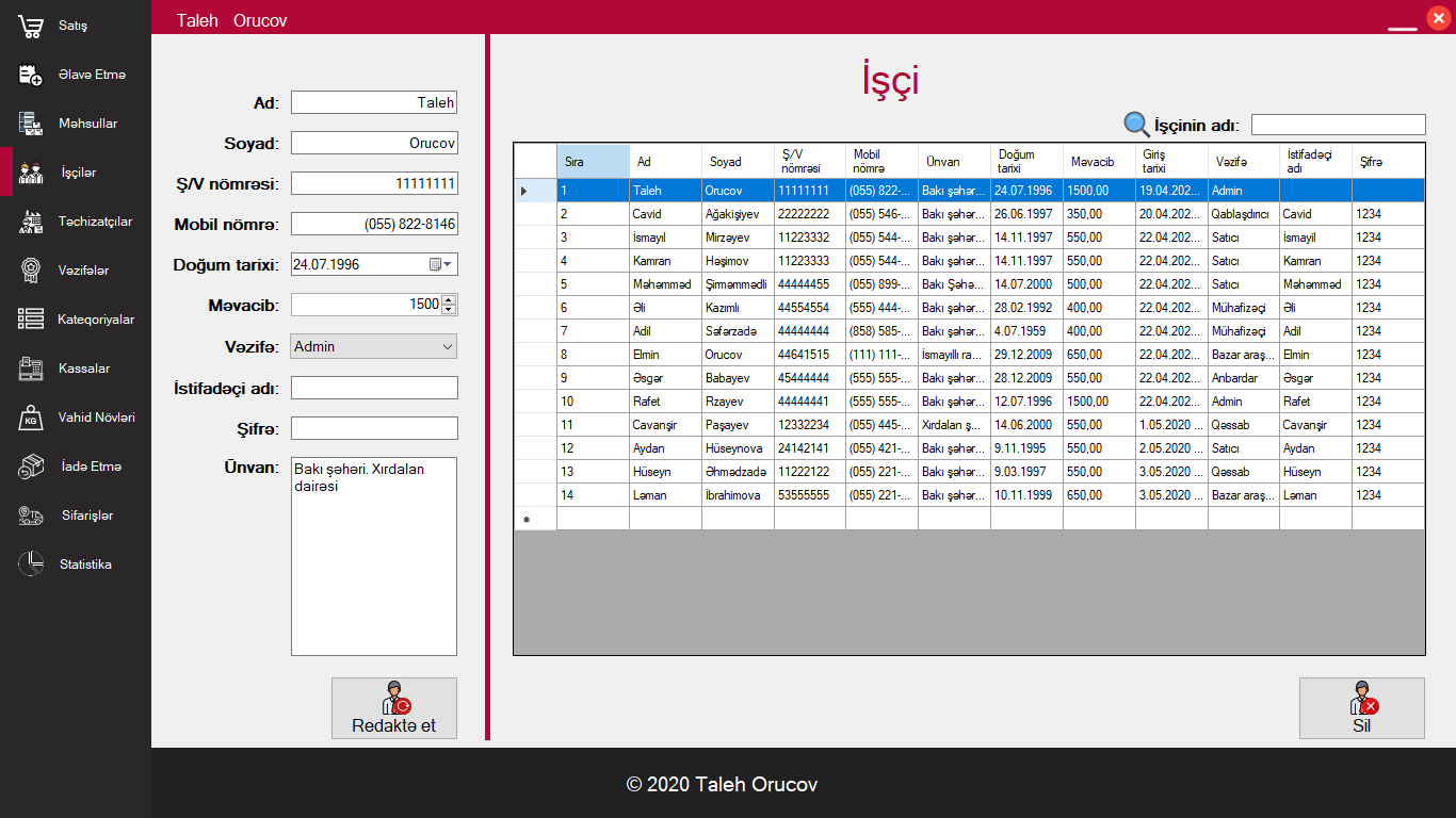 GitHub - talehorucov/SupermarketManagementSystem: Proyekt C# ...