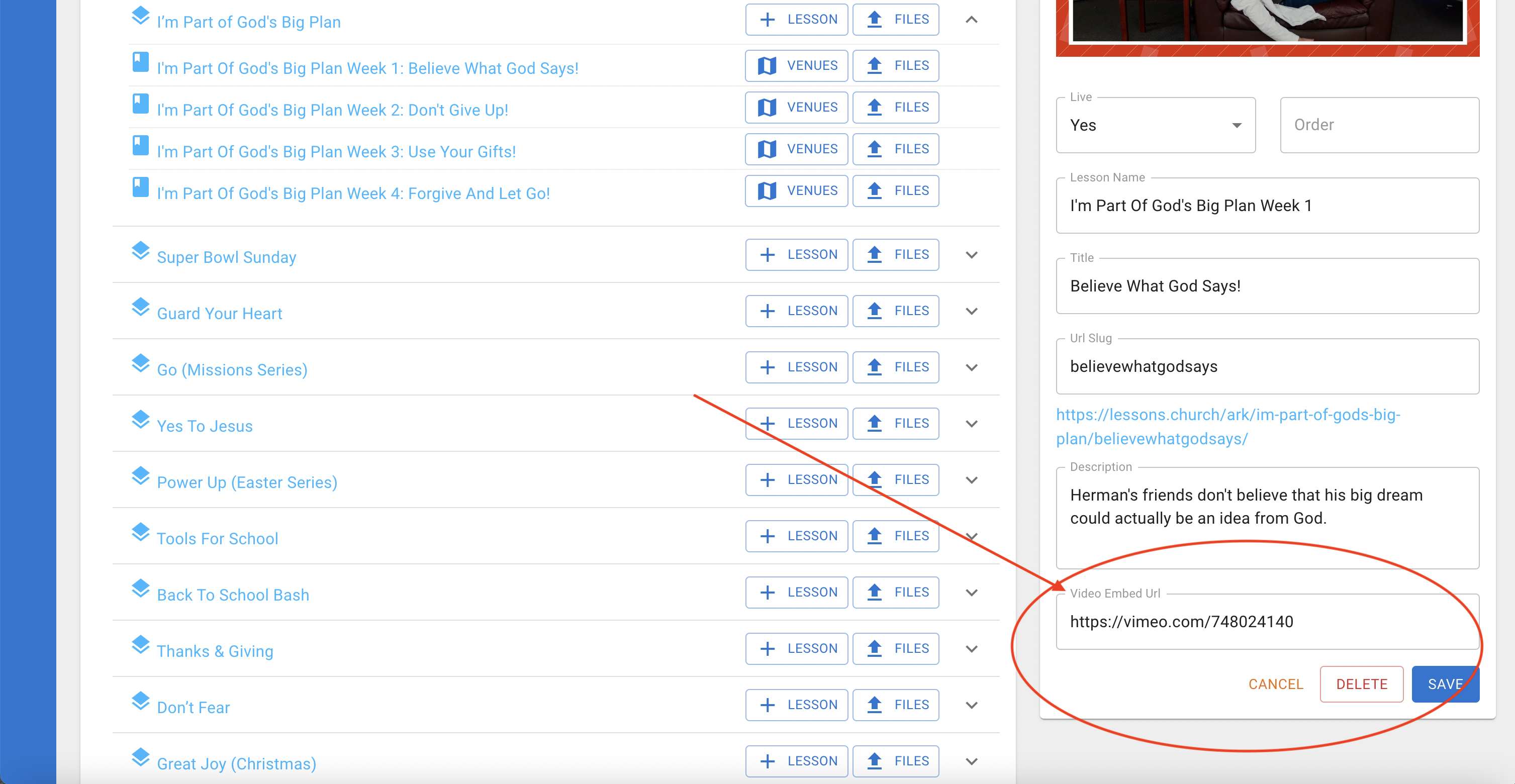 Lessons.church Video preview · Issue #47 · ChurchApps/ChurchAppsSupport · GitHub