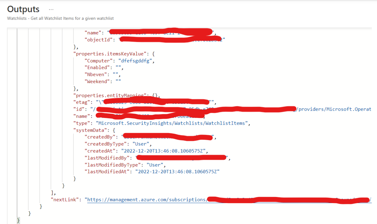 Azure Logic apps getting all Watchlist Items for a given watchlist · Issue #699 · Azure ...