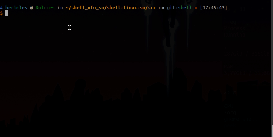 GitHub - hericlesferraz/shell: This project aims to create a mini shell ...