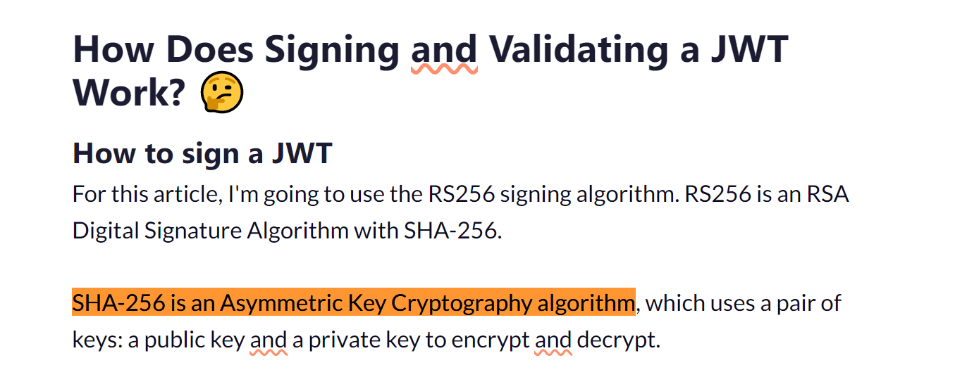 in [How to Sign and Validate JSON Web Tokens – JWT Tutorial](https://www.freecodecamp.org/news ...