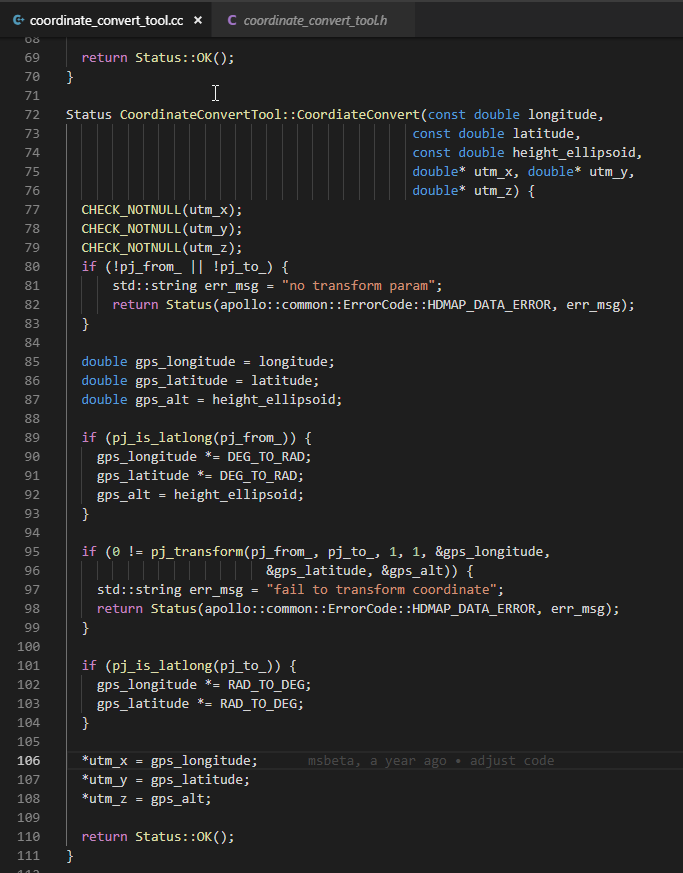 apollo base_map.xml point coordinate system · Issue #5992 · ApolloAuto/apollo · GitHub