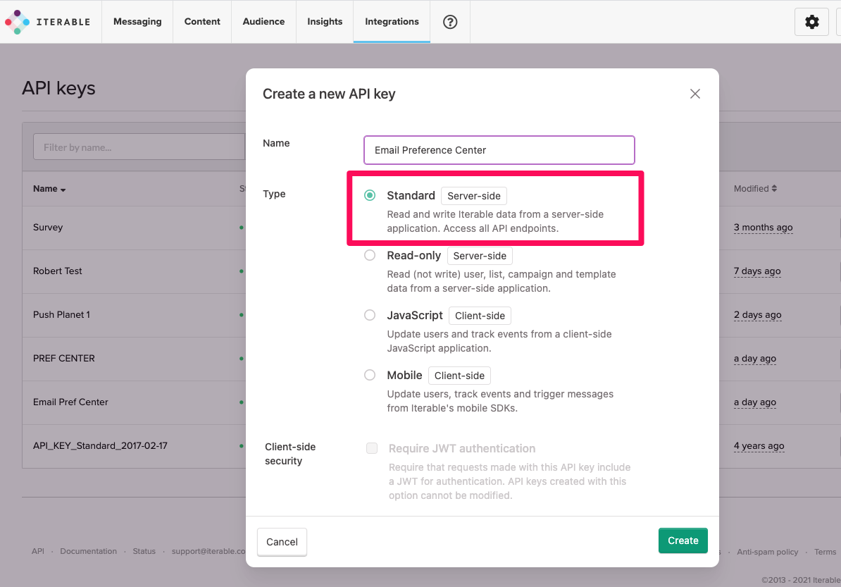 Source Iterable: API key type no longer valid · Issue #16408 · airbytehq/airbyte · GitHub