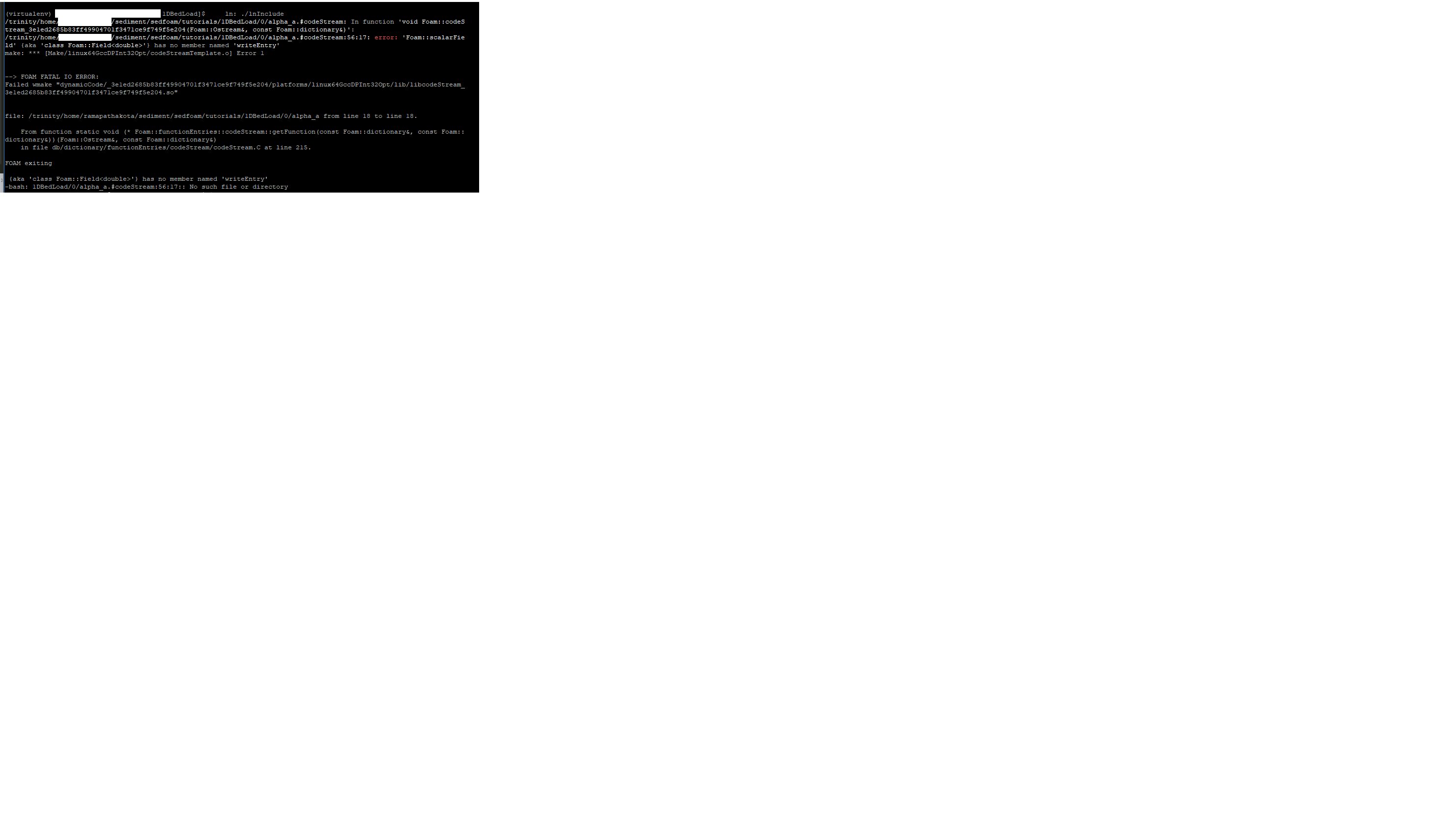 codeSteam error · Issue #48 · SedFoam/sedfoam · GitHub