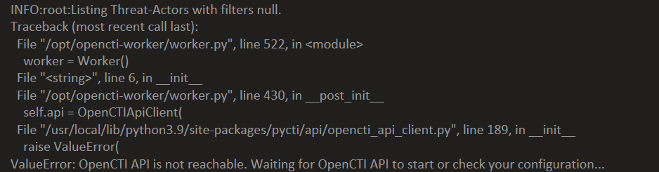 Worker Consistent Restart Issue · Issue 2725 · Opencti Platform Opencti · Github