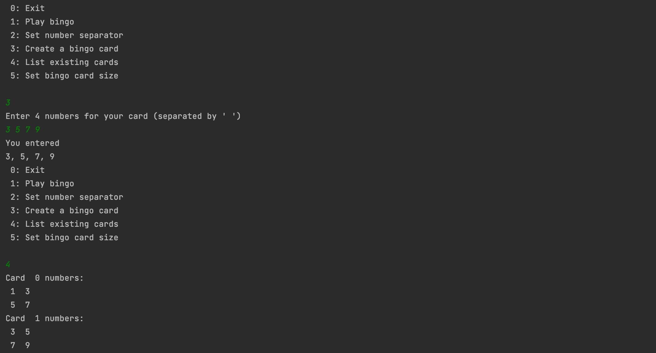 GitHub - matty271828/Bingo: University assignment to create a menu ...