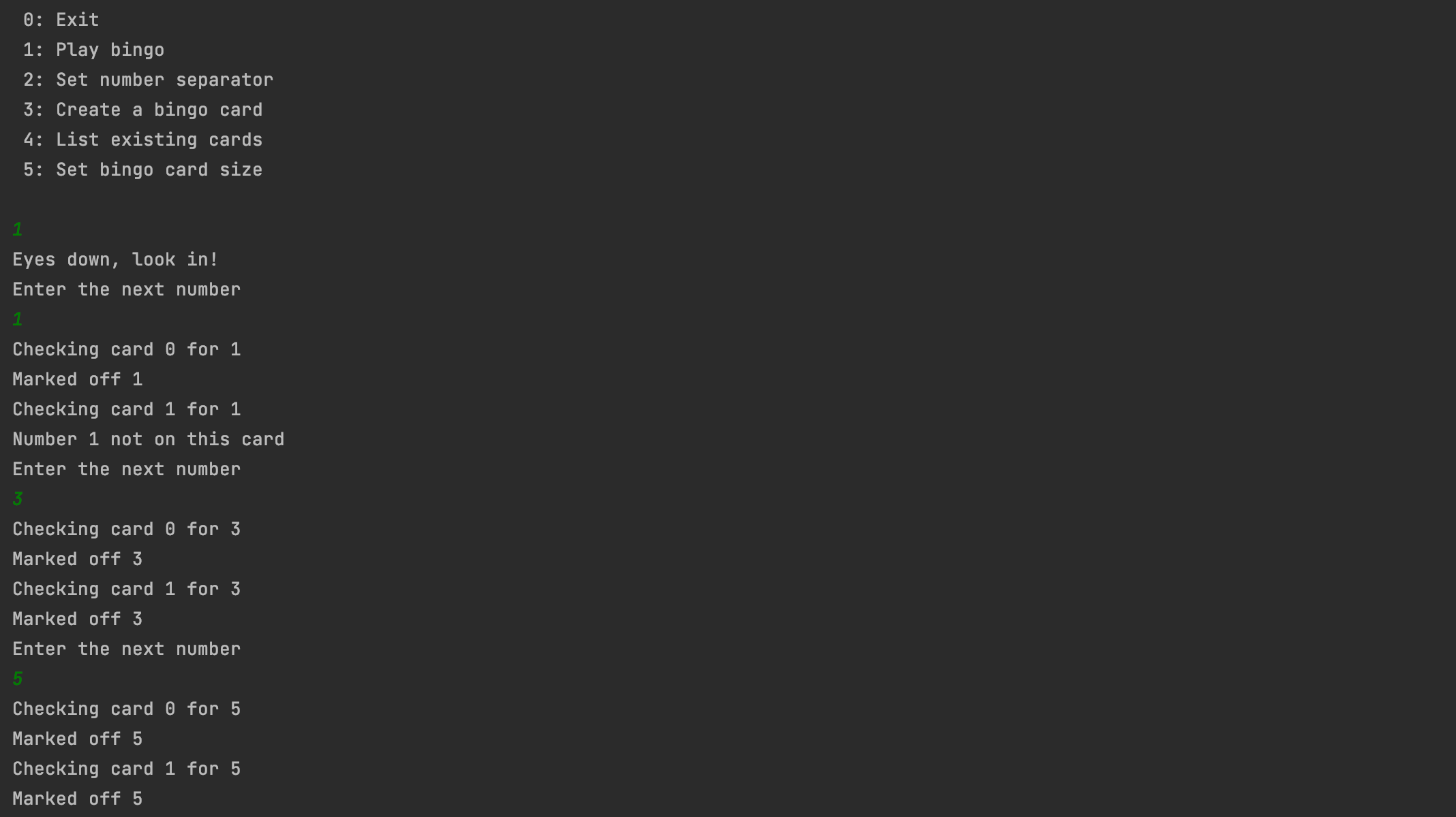 GitHub - matty271828/Bingo: University assignment to create a menu ...