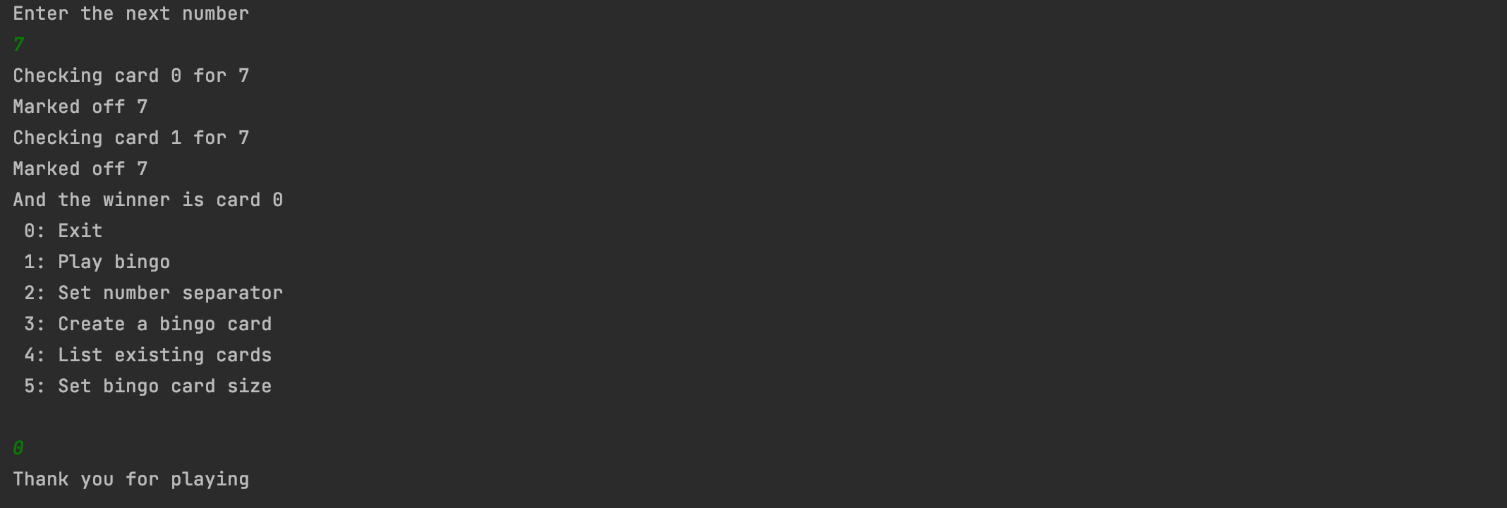 GitHub - matty271828/Bingo: University assignment to create a menu ...