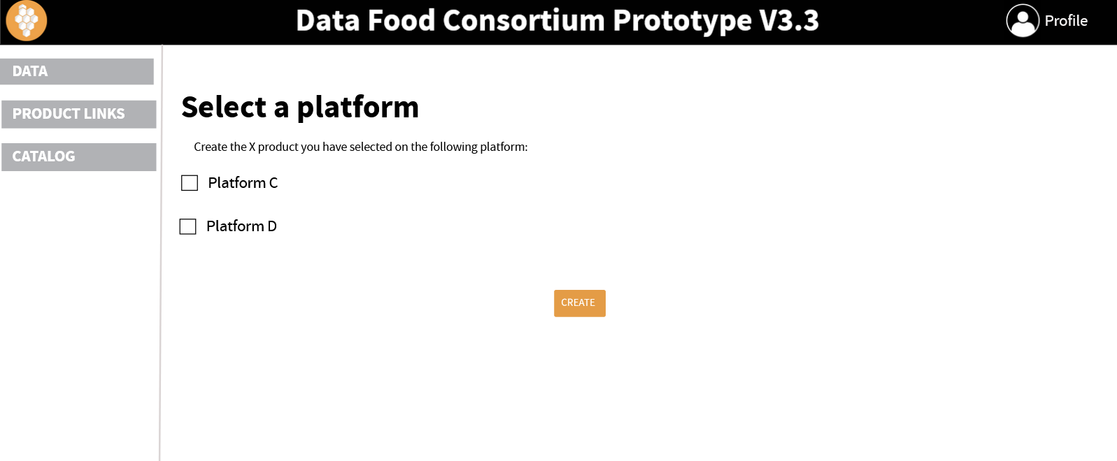 As a producer, I can create a product catalog on platform C, using the catalog I have on ...