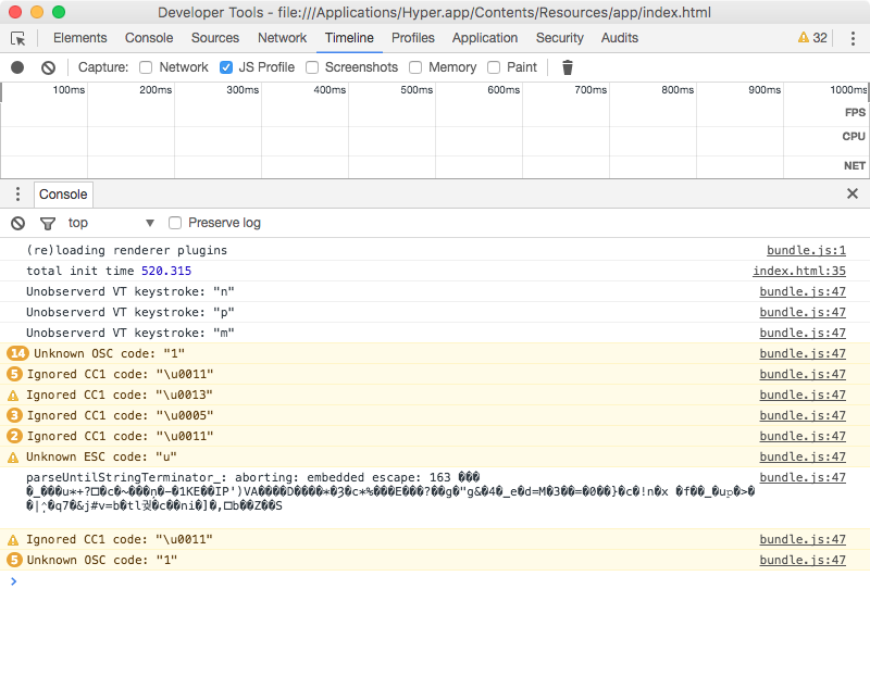 Printing ASCII characters causes hyper to display weirdly · Issue #2033 · vercel/hyper · GitHub