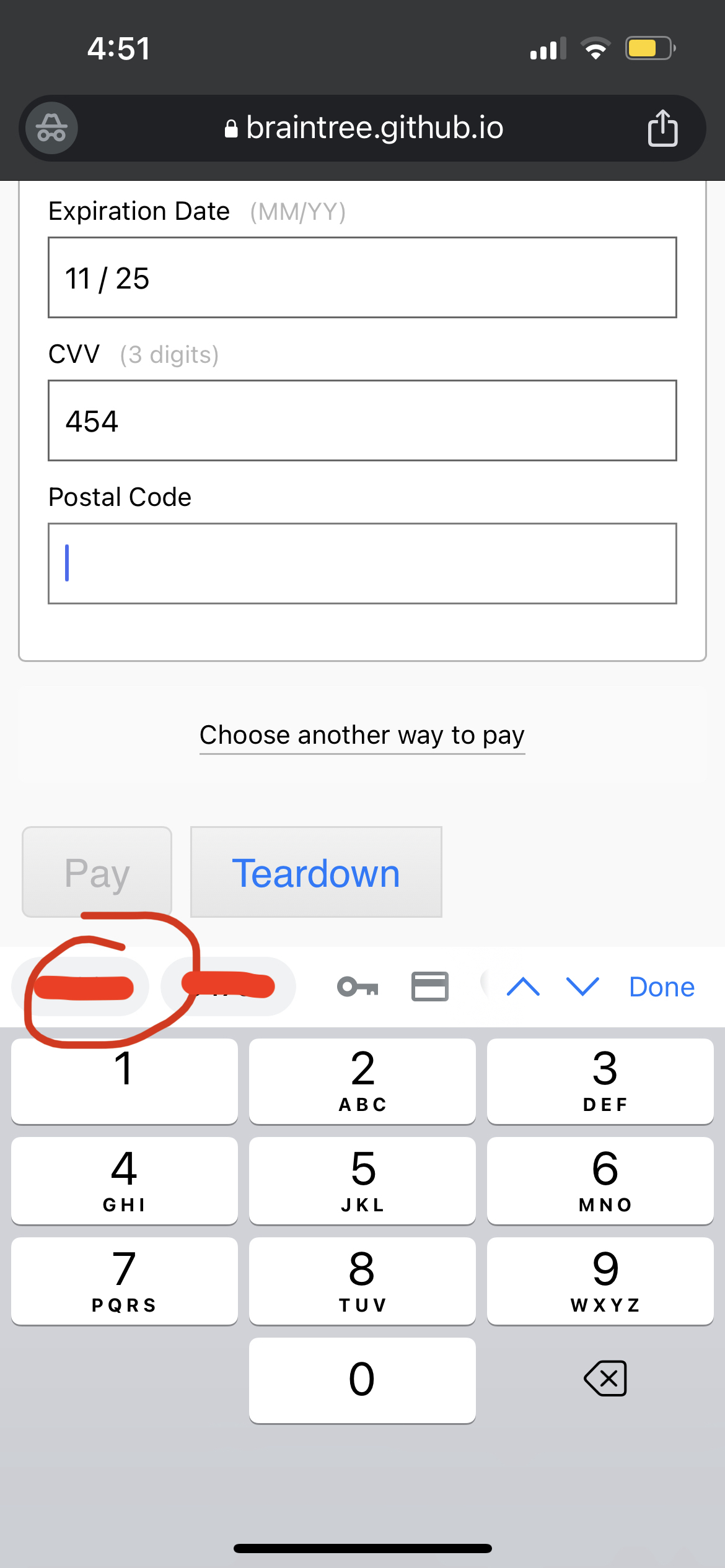 Postal code autofill incorrectly produces error on iOS Chrome · Issue #892 · braintree/braintree ...