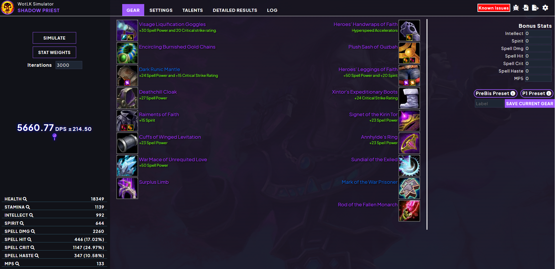 Spell hit EP · Issue #1253 · wowsims/wotlk · GitHub